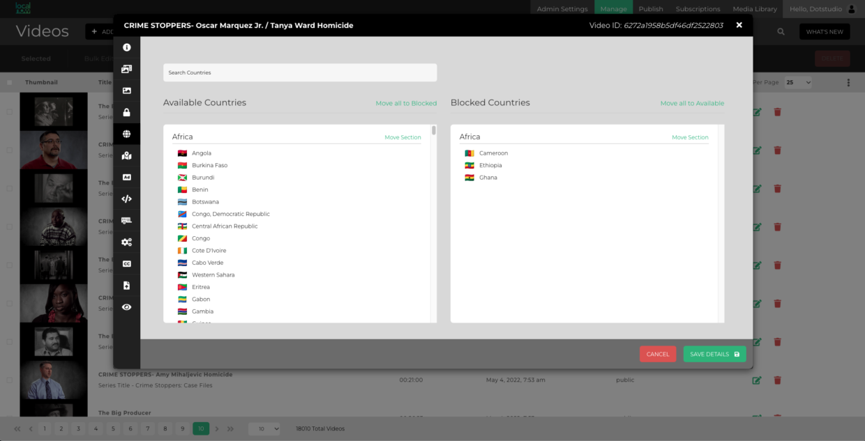 Video CMS - dotstudioPRO