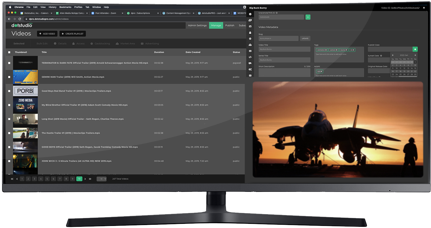 Video CMS - dotstudioPRO